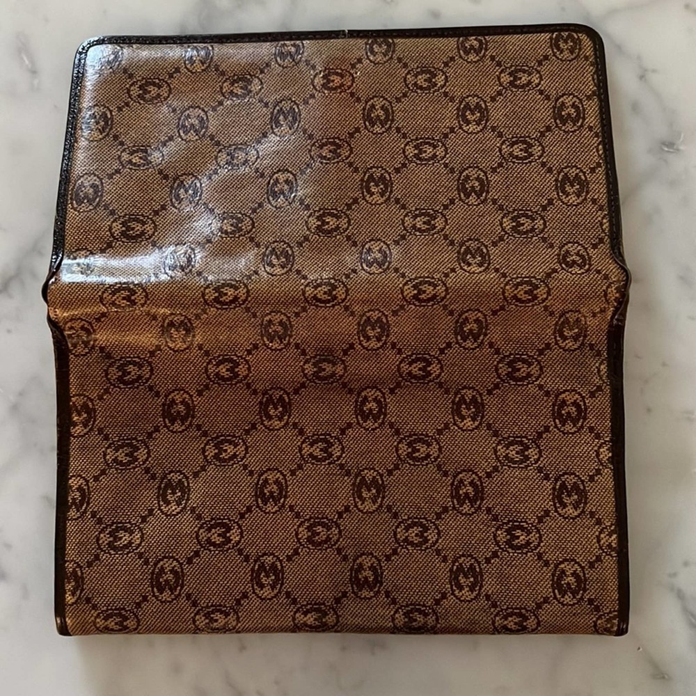 Vintage Morabito Paris Coated Canvas Monogram Wallet - Gem